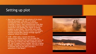 Opening scene analysis Mad Max Fury Road | PPTX