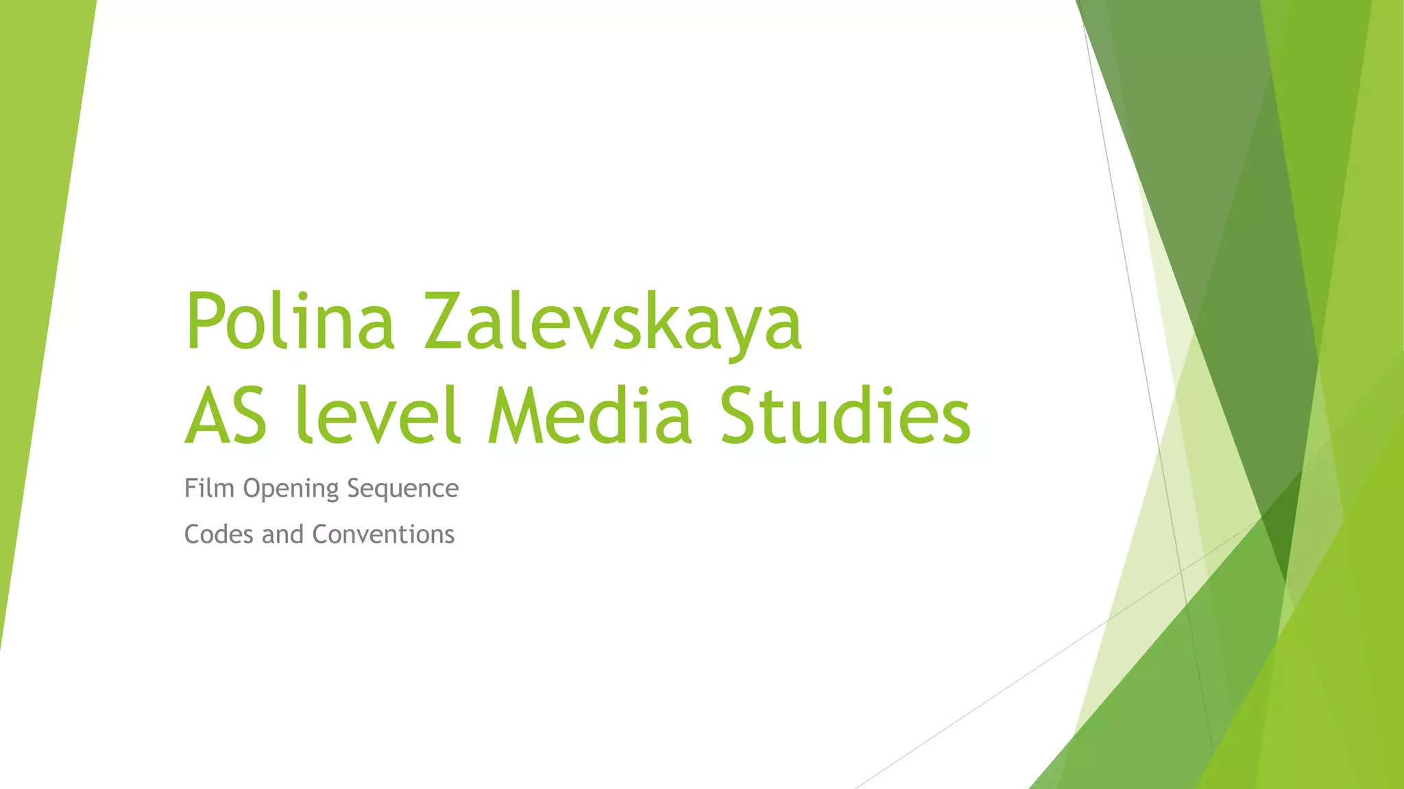 Film Opening Sequence Codes and Conventions | PPT