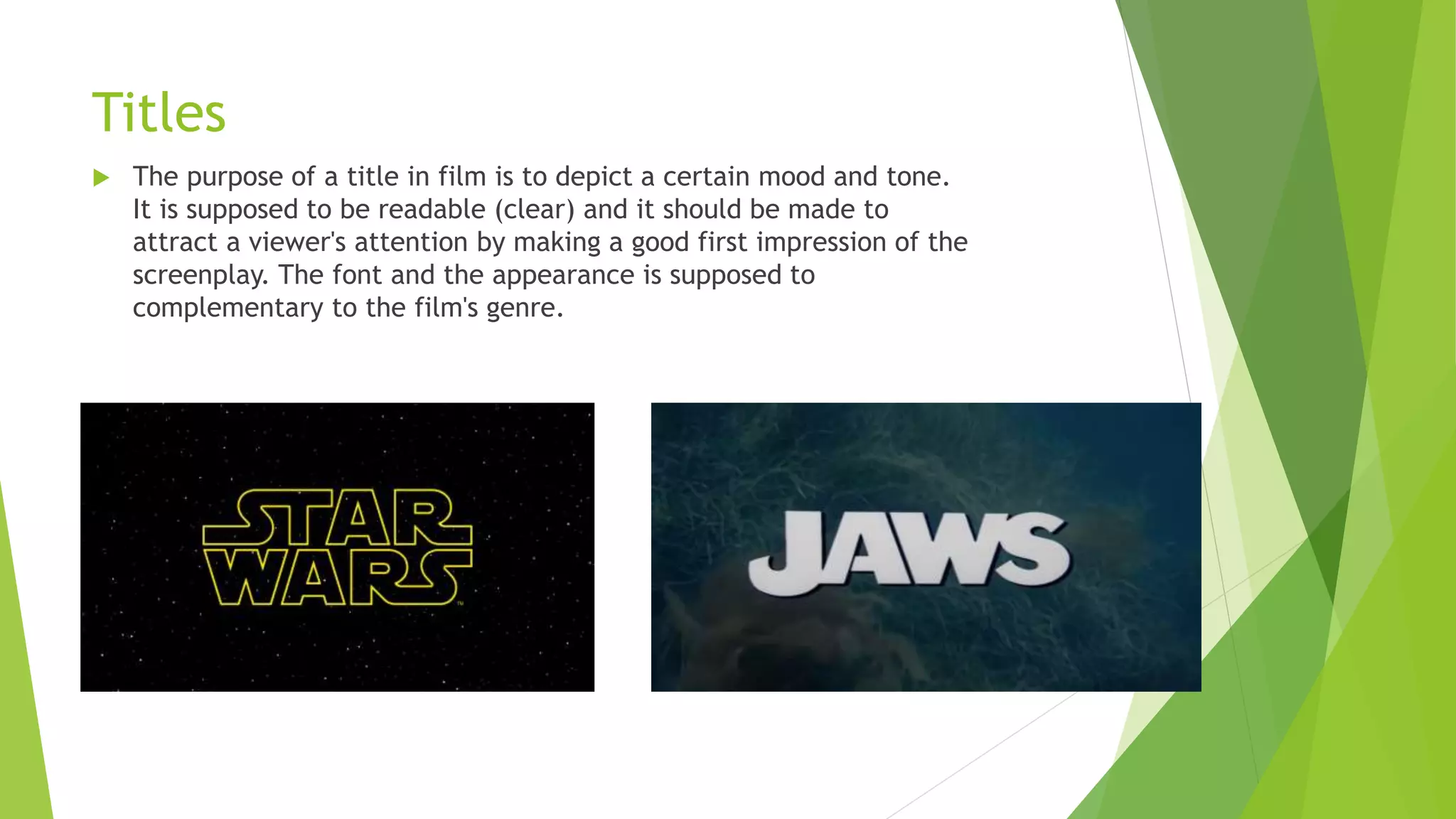 Film Opening Sequence Codes and Conventions | PPT