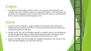 Film Opening Sequence Codes and Conventions | PPT