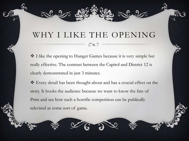 Opening scene of hunger games | PPTX | Women\'s Clothing | Women\'s Fashion
