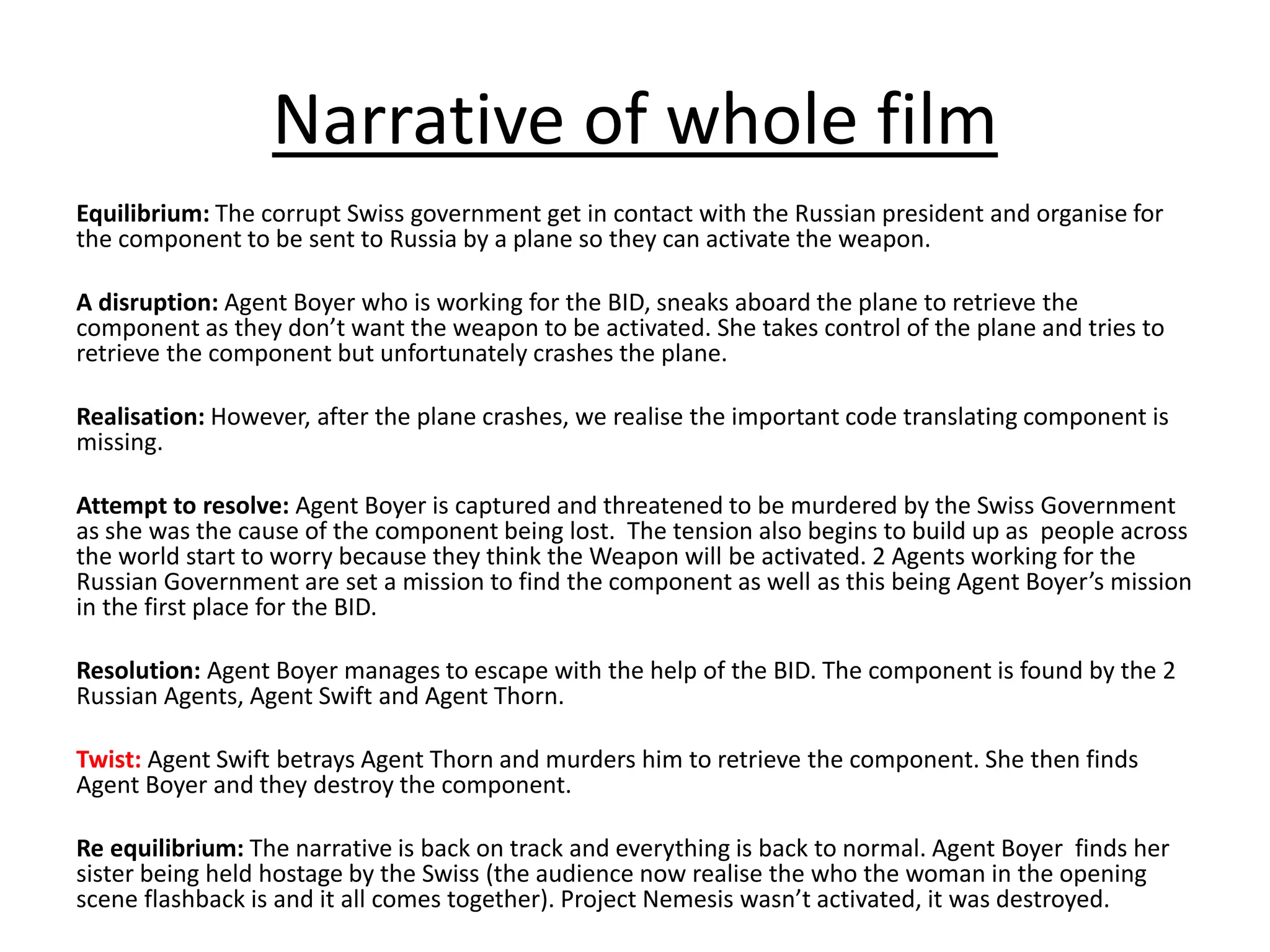 Film Narrative & Opening Scene | PPT