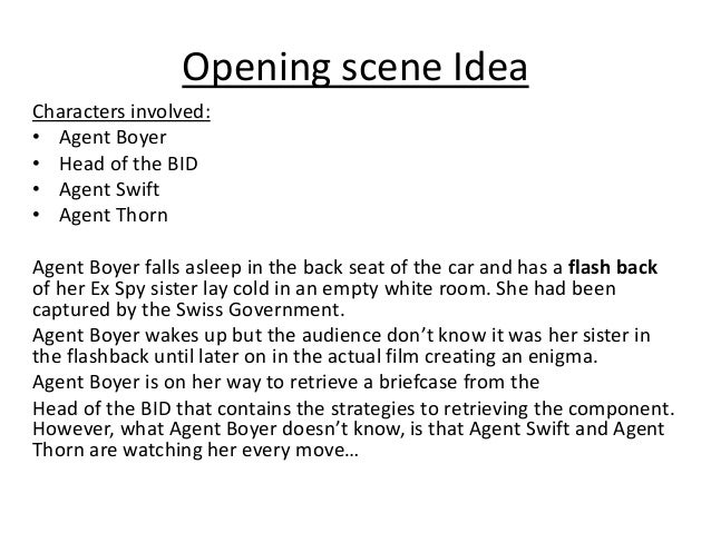 Film Narrative & Opening Scene