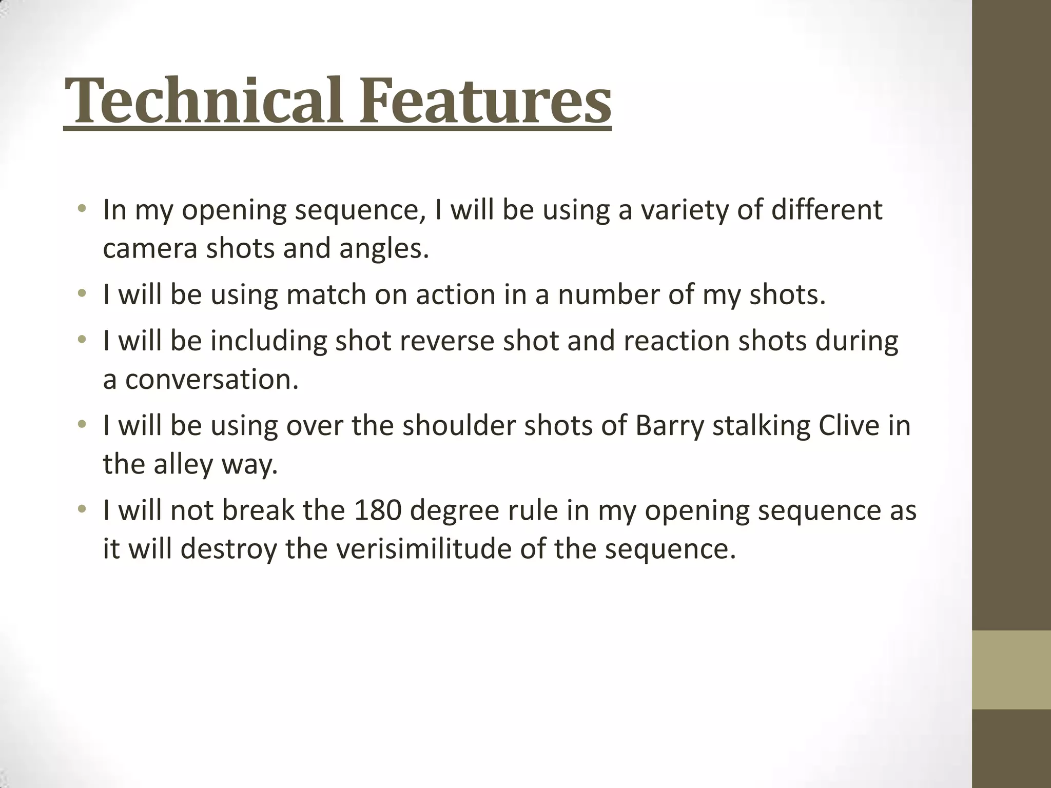 Opening sequence Pitch - Scott Holliday | PPT