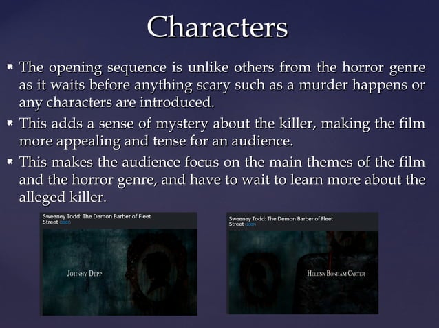 Opening sequence analysis sweeney todd | PPT
