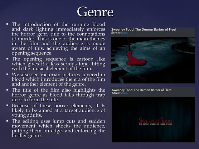 Opening sequence analysis sweeney todd | PPT