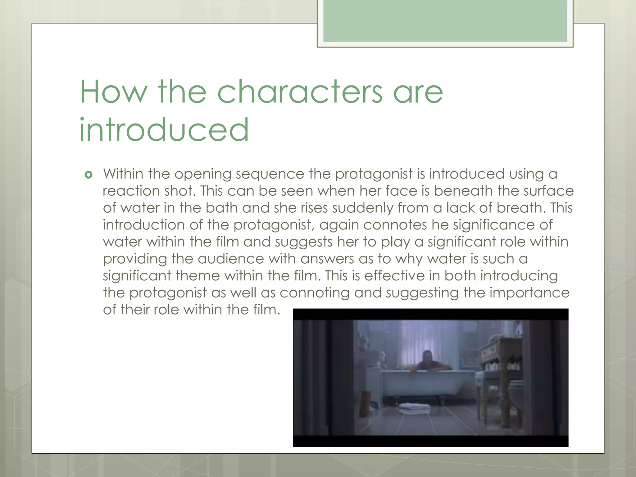 Opening sequence analysis- What Lies Beneath | PPTX