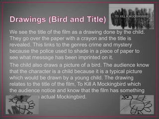 Opening sequence analysis for to kill a mockingbird | PPTX