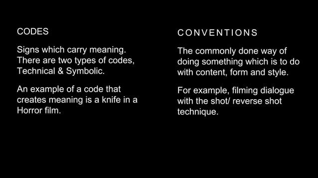 Opening Sequence Codes & Conventions | PPT