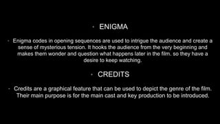 Opening Sequence Codes & Conventions | PPT