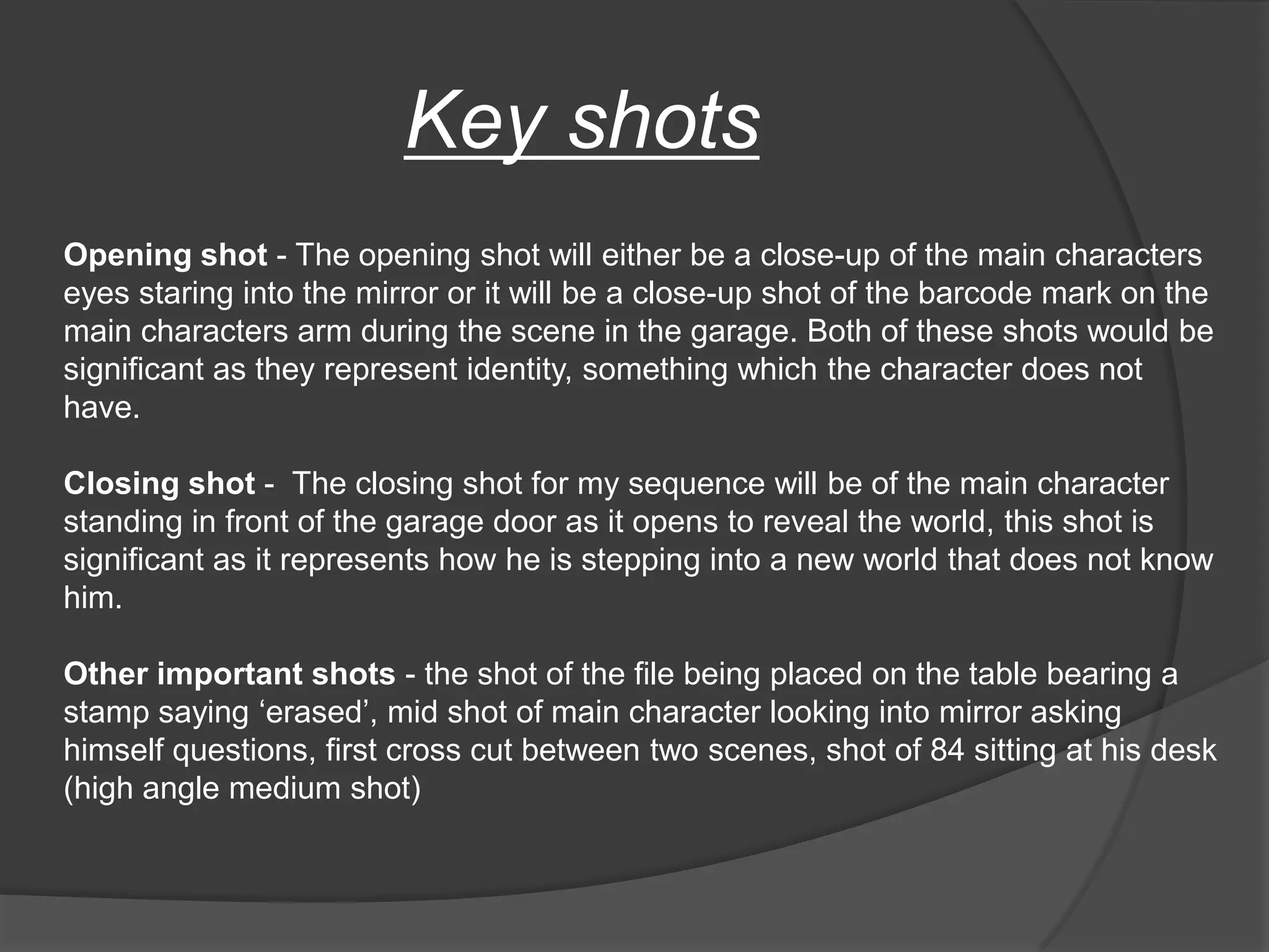 Opening sequence pitch | PPTX | Video Production | Content Production