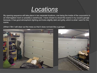 Opening sequence pitch | PPTX | Video Production | Content Production