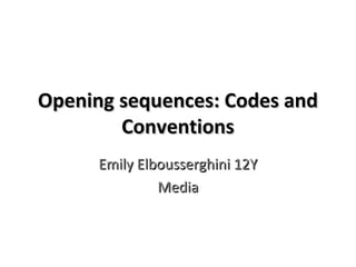 Opening sequences | PPT