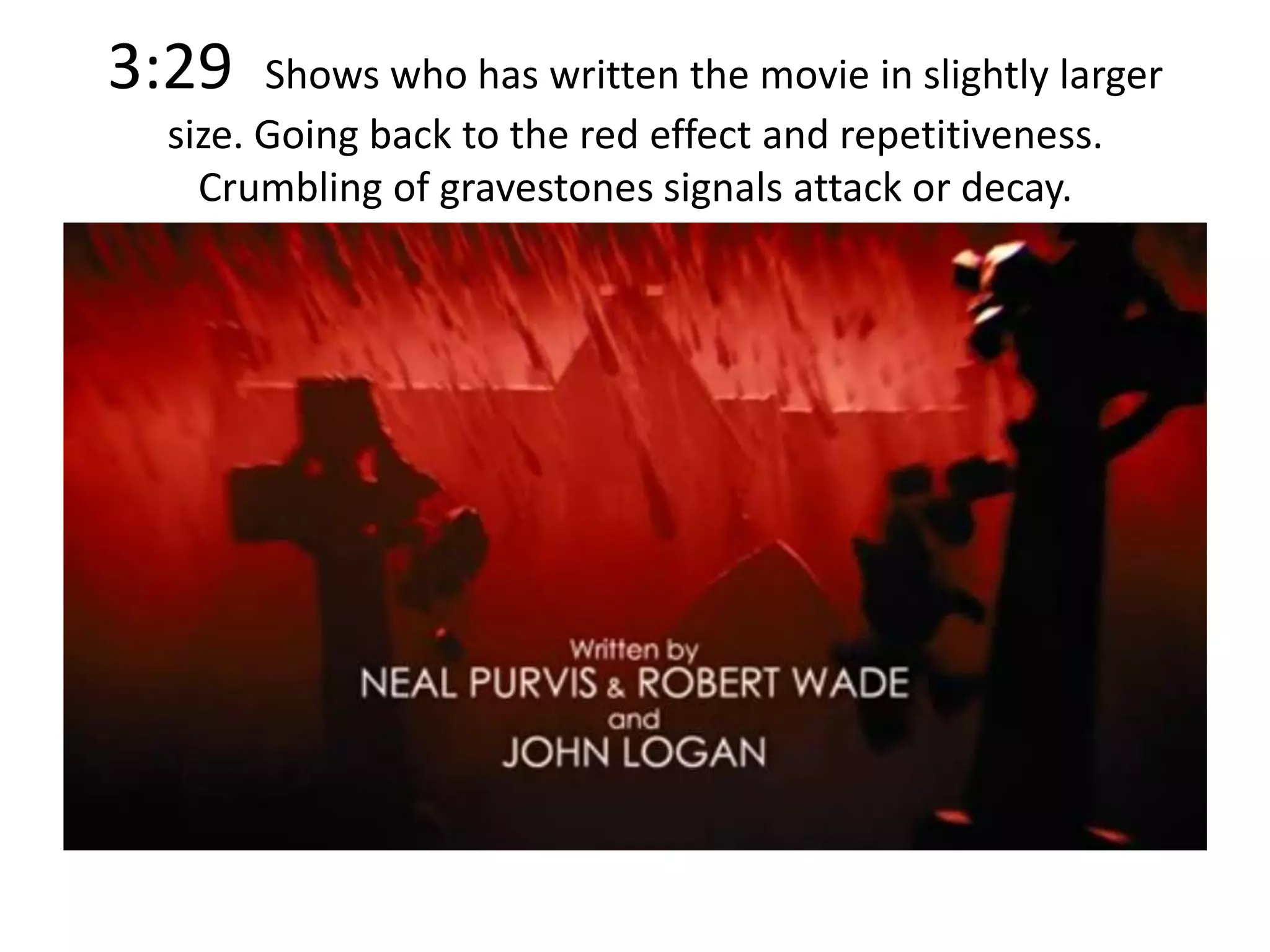 Skyfall opening sequence screenshots timeline | PPTX