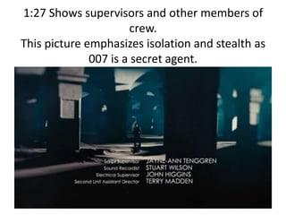 Skyfall opening sequence screenshots timeline | PPTX