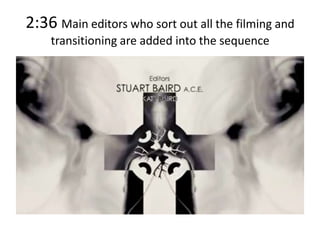 Skyfall opening sequence screenshots timeline | PPTX