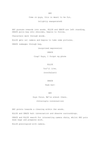 Opening sequence script udted | DOCX
