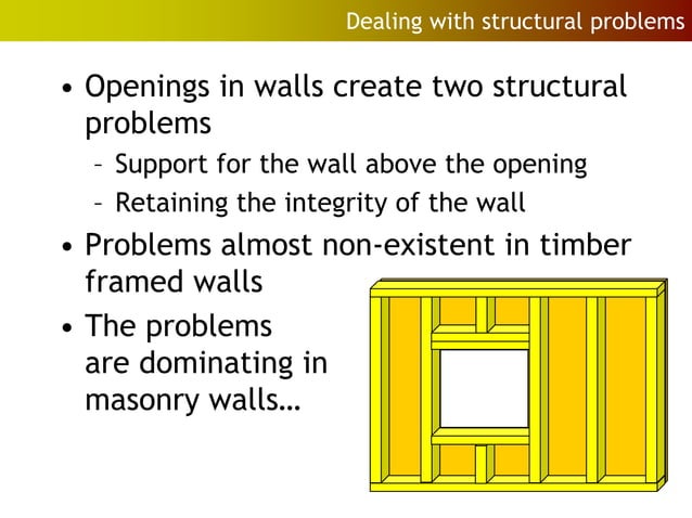 Openings in walls | PPTX