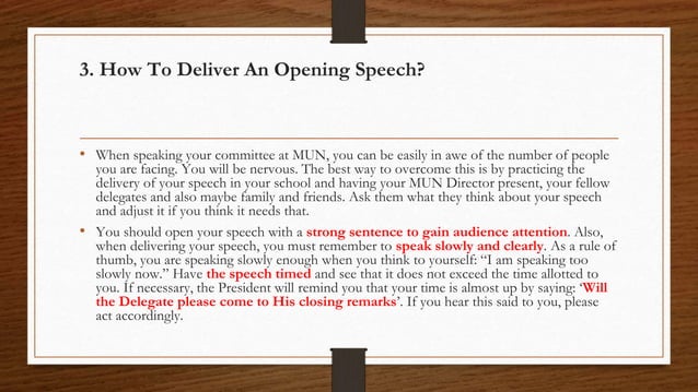 Opening Speeches.pptx | Elections | Politics