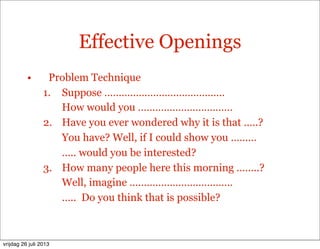 Presentations: Openings signposting survival techniques | PPT