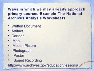 Opening the vault of presidential papers and primary sources | PPT