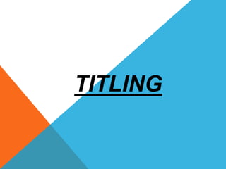 Opening title sequence analyss | PPT