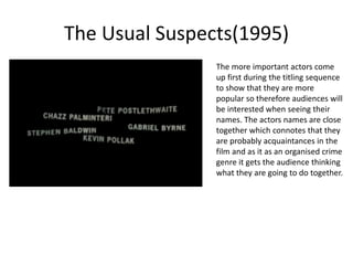 Opening titling film analysis | PPT