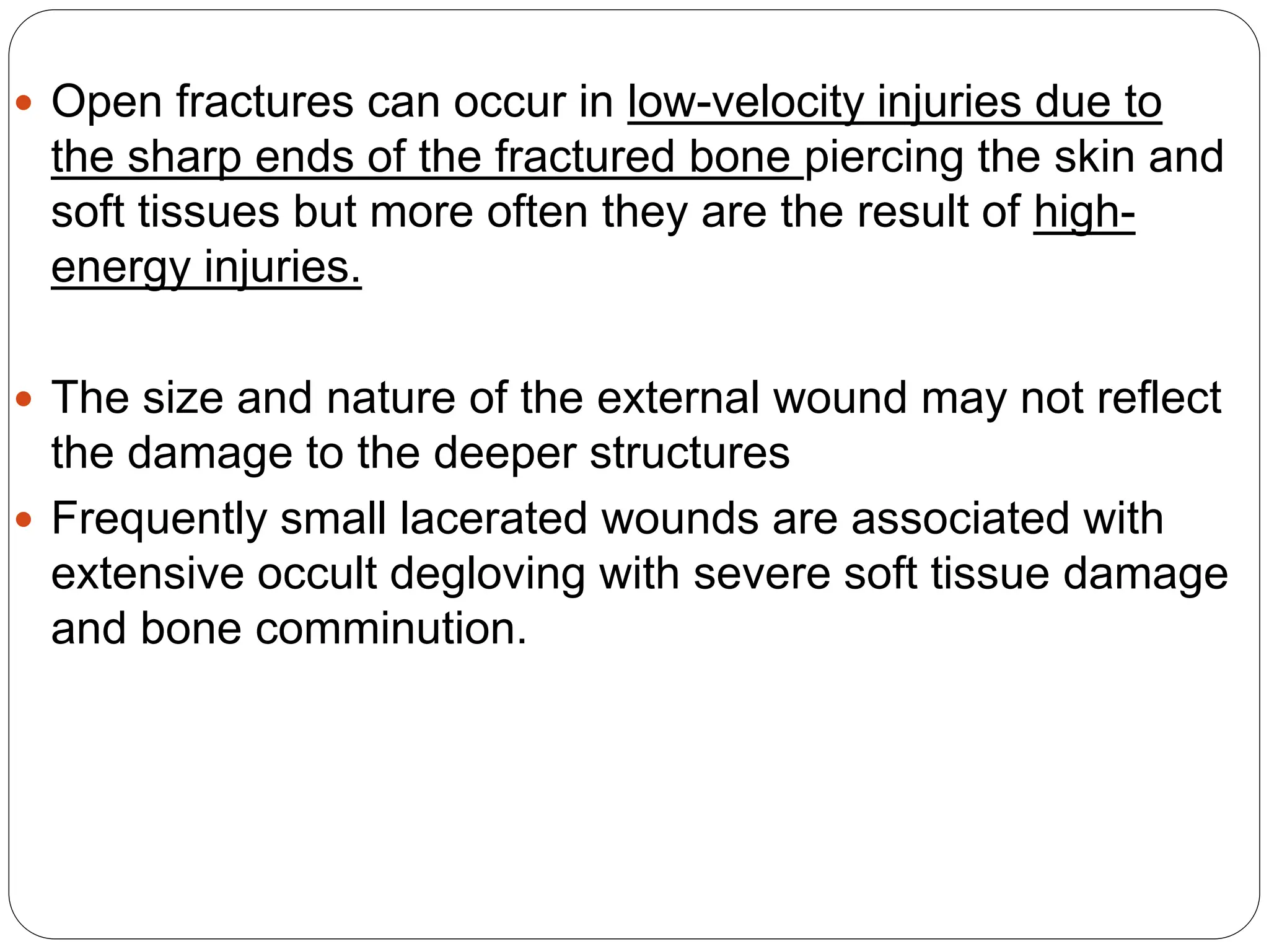 open injury and open fracture management | PPT