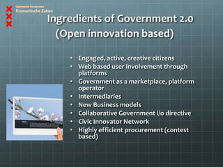 Open innovation amsterdam | PPTX | Business | Business and Finance