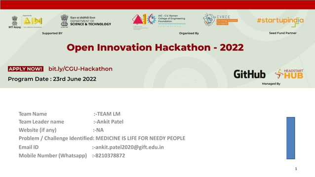 Open Innovation Hackathon - Deck Template.pptx (2).pptx | Business ...