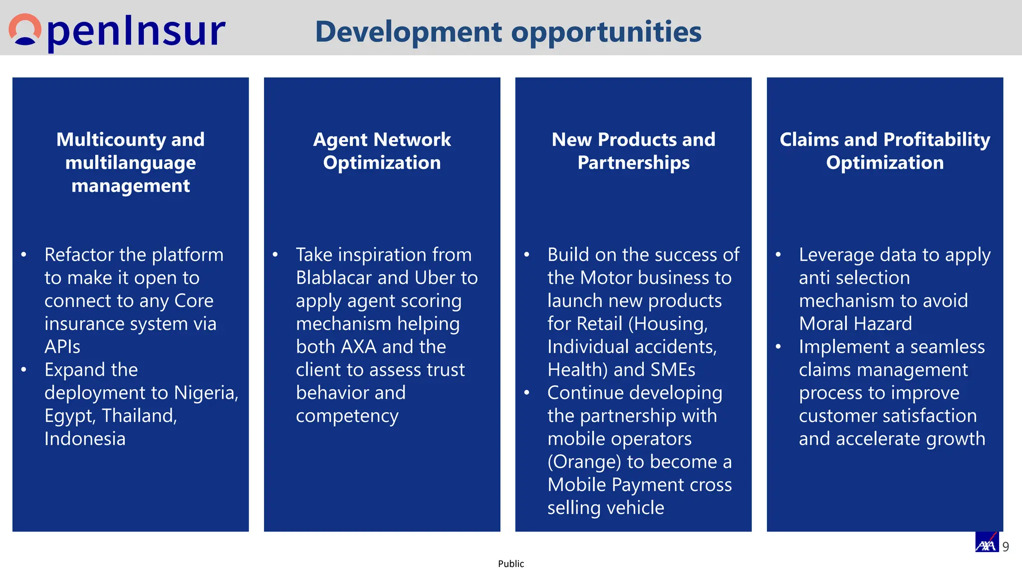 Axa Assurance Maroc - Insurer Innovation Award 2024 | PPTX