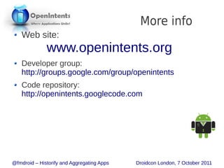 Open intents Aggregating Apps | PPT