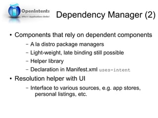 Open Intents - Android Intents Mechanism and Dependency Management | PDF | Operating Systems ...