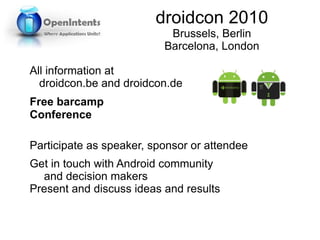 Open Intents - Android Intents Mechanism and Dependency Management ...