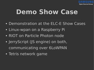 Run Your Own 6LoWPAN Based IoT Network | PPT