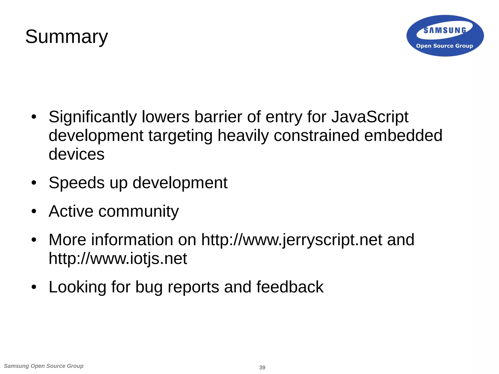 Introduction to IoT.JS
