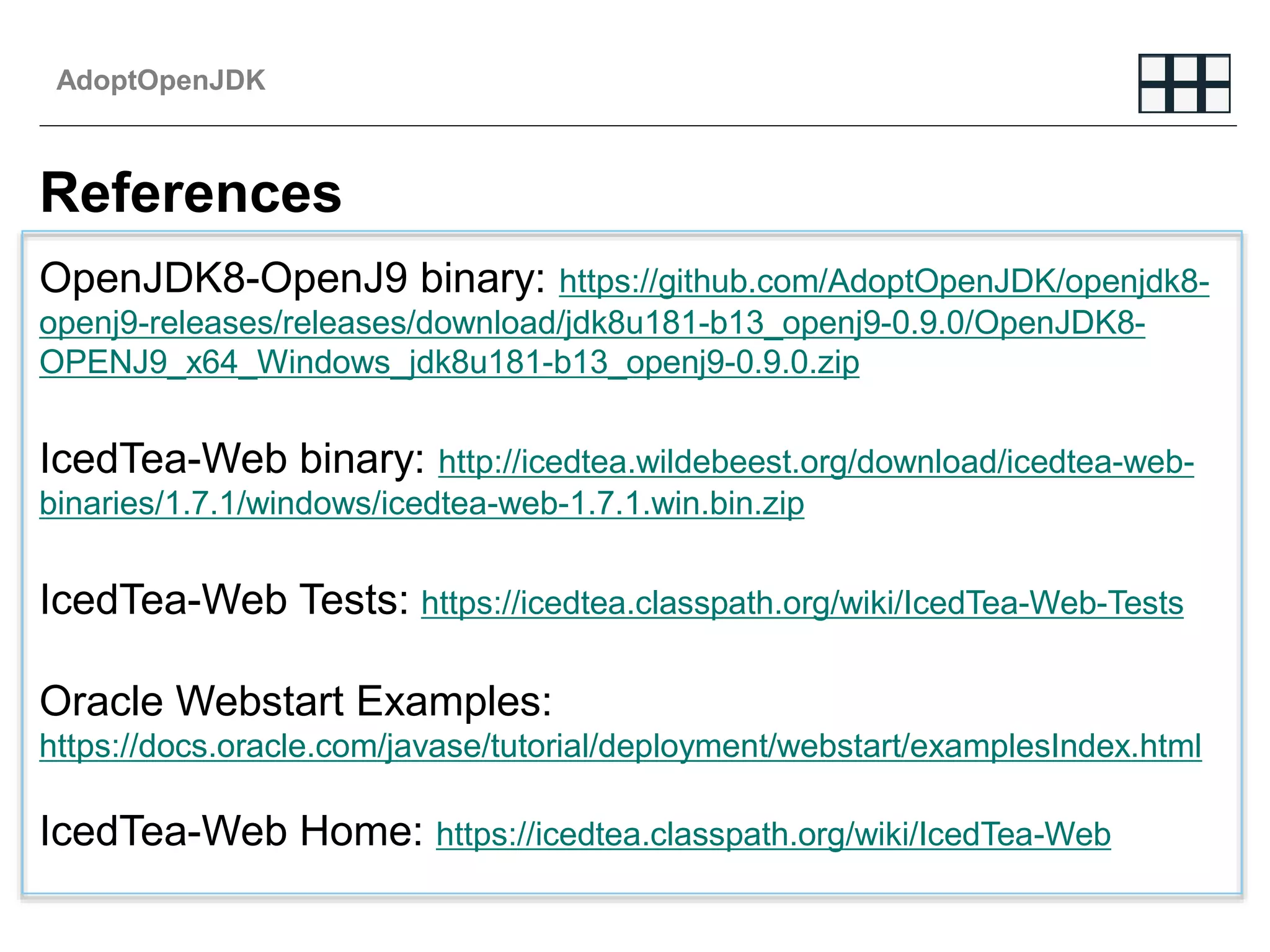 Open jdk8 openj9-with_icedtea-web | PPTX | Shareware and Freeware | Computer Software and ...