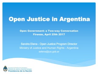 Open Justice in Argentina | PPTX | Law