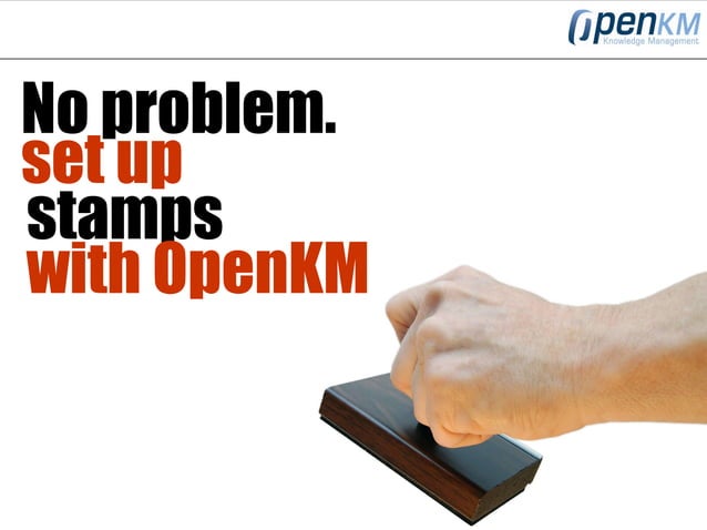 OpenKM- Professional extension: Stamp | PDF