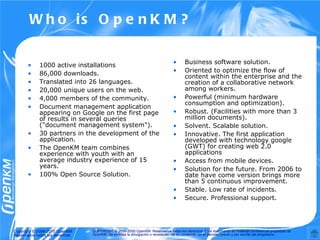 OpenKM commercial | PPT