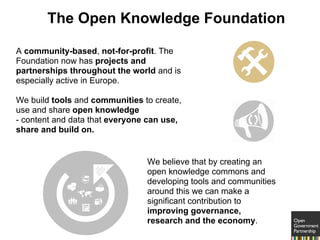 Open knowledge foundation how to alley presentation | PPT
