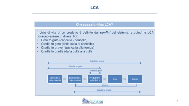 Introduzione all'Analisi del Ciclo di Vita (Life Cycle Assessment - LCA ...