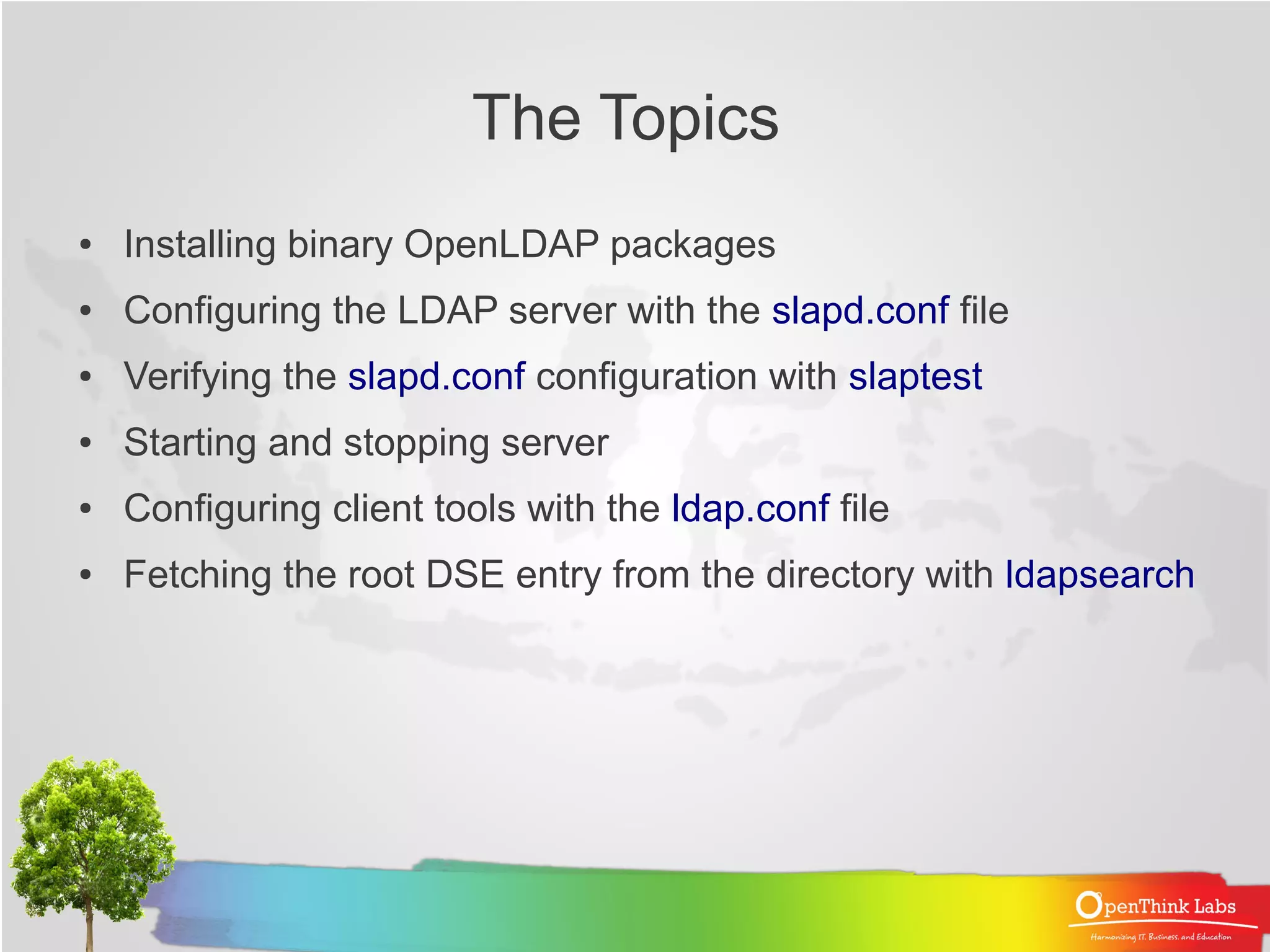 Openldap Installation And Configuration Pdf Databases Computer Software And Applications