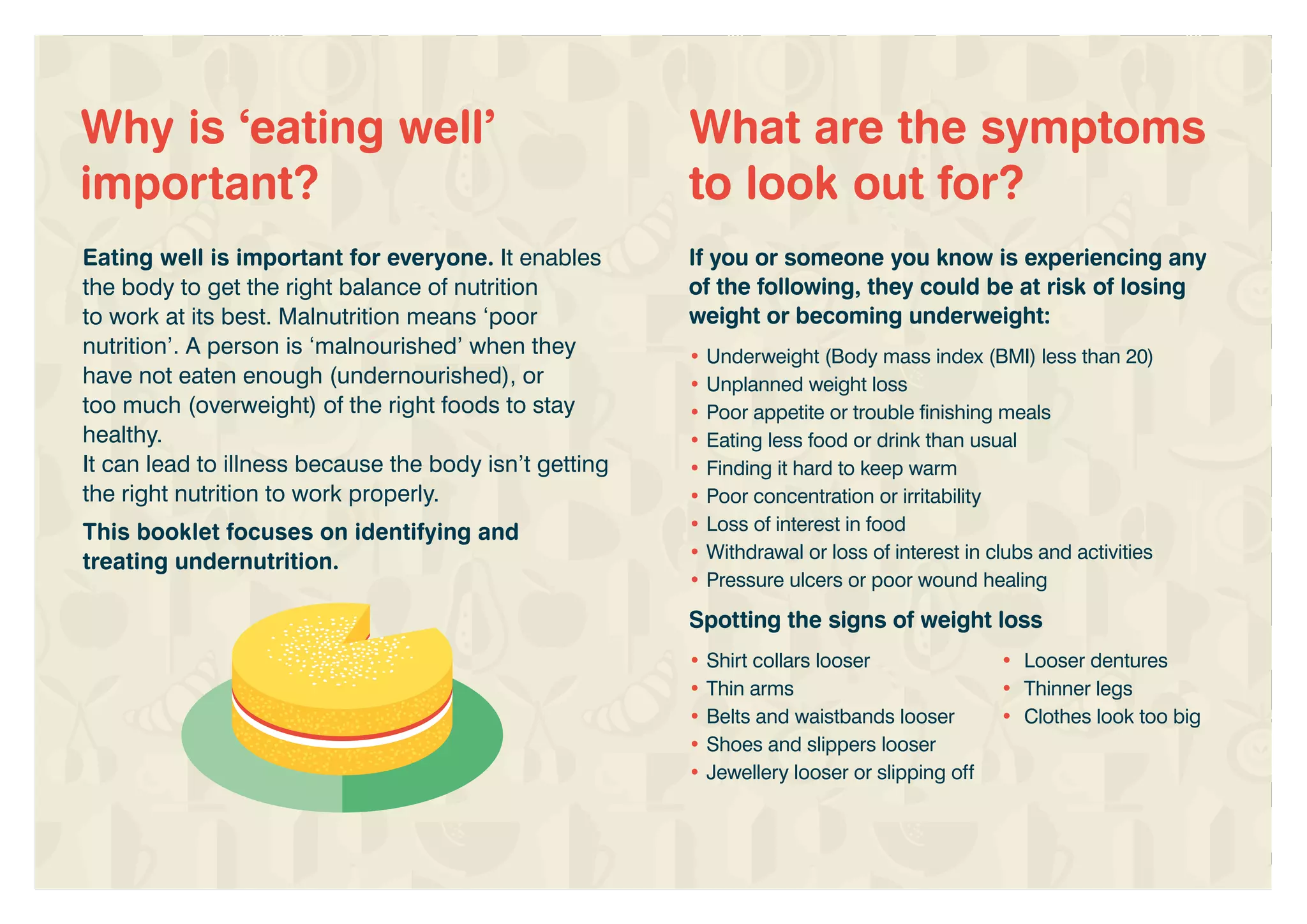OPEN Undernutrition Awareness Leaflet - Eating Well, Feeling Good | PDF