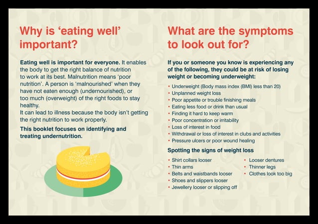 OPEN Undernutrition Awareness Leaflet - Eating Well, Feeling Good | PPT