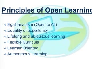 Open learning by garima | PPTX
