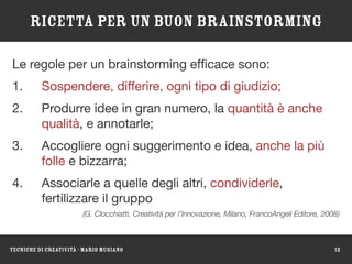 Tecniche di creatività | PDF