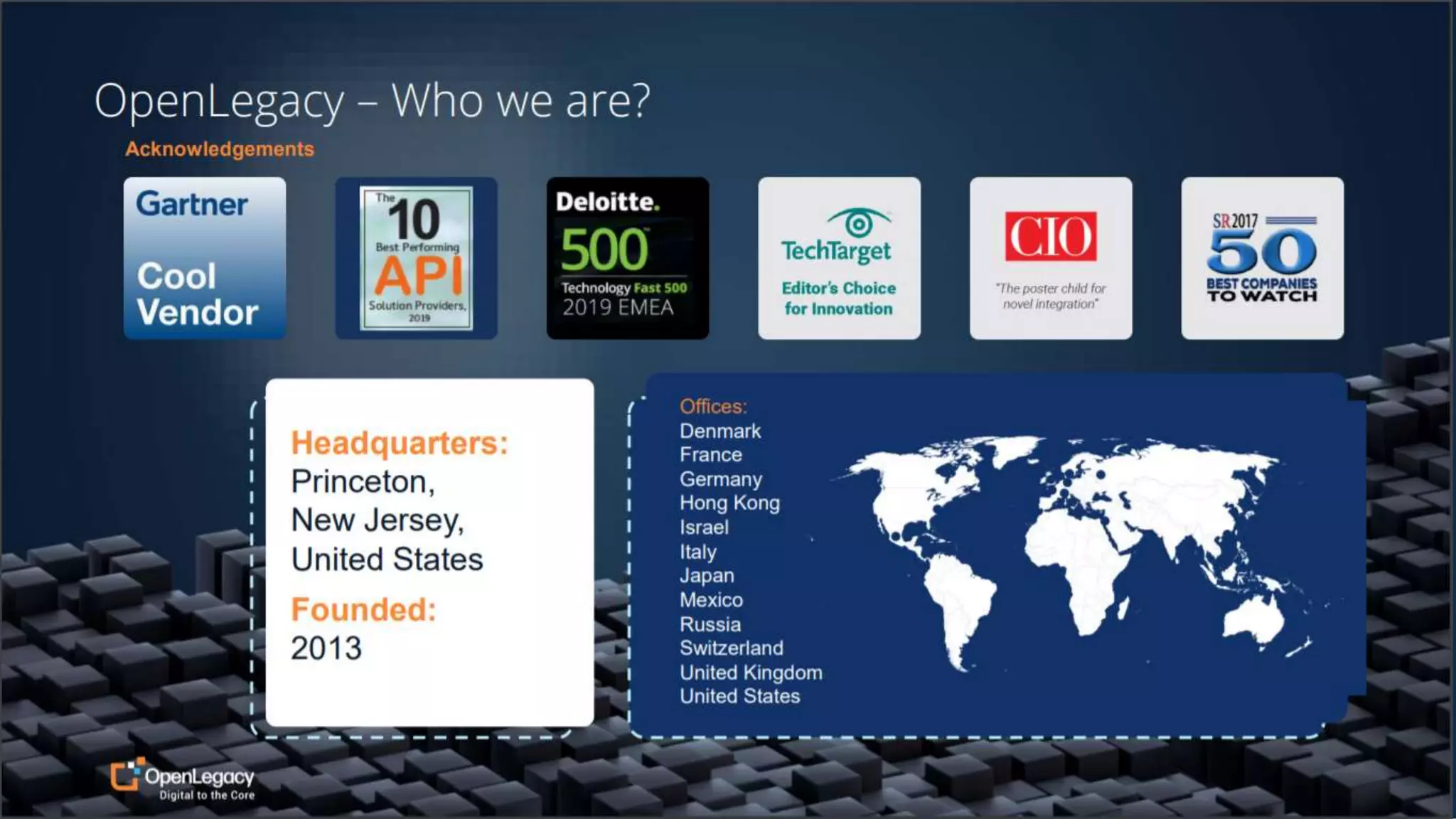 The Digital Innovation Award - OpenLegacy | PPTX | Cloud Computing | Internet