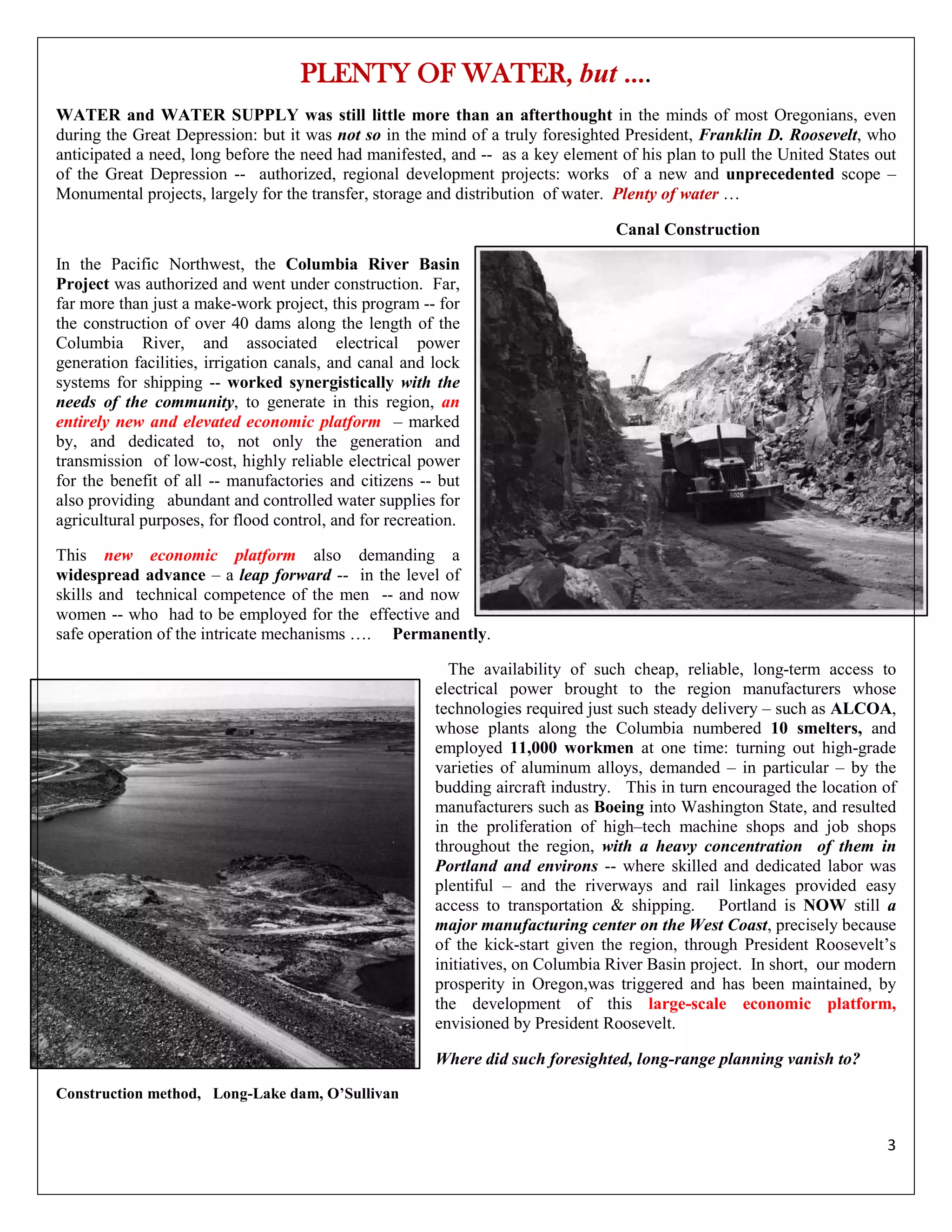 GOV REAGAN & GOV. McCALL -- NAWAPA NOW !! 1967 | PDF | Rail Travel ...