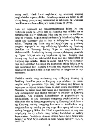 Open letter to you, tagalog | PDF